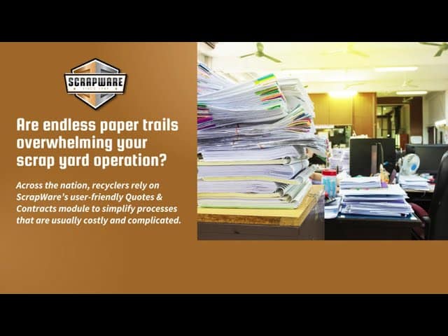Scrapware, Scrap Metal Recycling Software | Quotes & Contracts